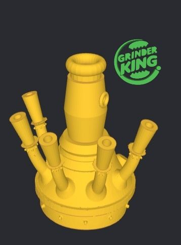 👽 BONG SUPERBONG PORTA PORROS X5 TUKERO-5 GRINDERKING 180X160X200 MM ...