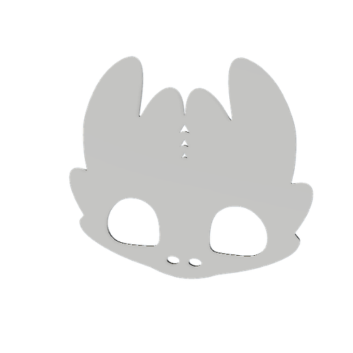 toothless dragon template