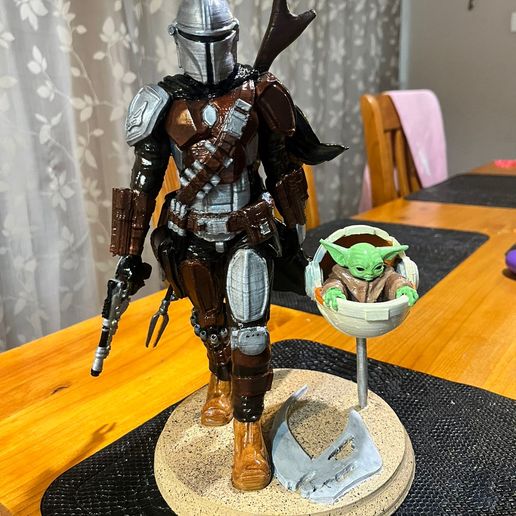 3D printer The Mandalorian - Star Wars Fanart - 30cm • made with ...