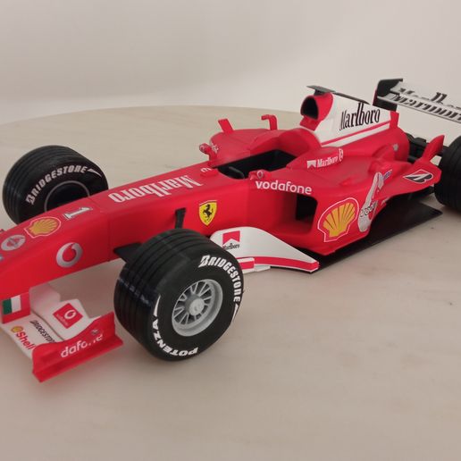 🏎️ 3D Printable Ferrari F2004・ STL File for 3D printing・Cults