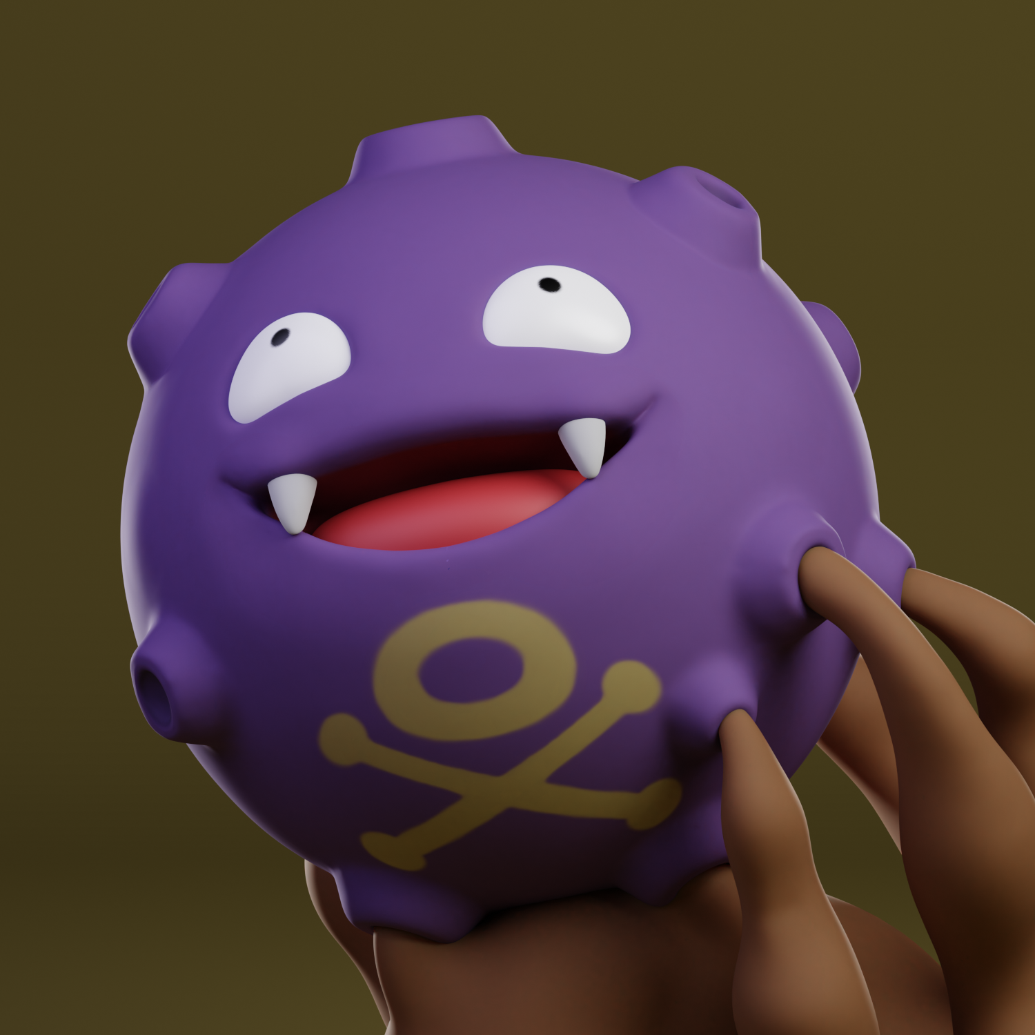 STL file Koffing 3D Print Model・3D printable model to download・Cults