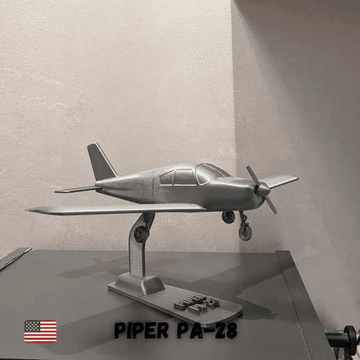 🛩️ Piper PA-28 Cherokee・ STL File for 3D printing・Cults