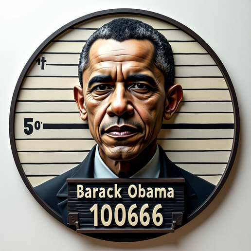 🪙 barack obama mugshot coin token wall art・ STL File for 3D printing・Cults