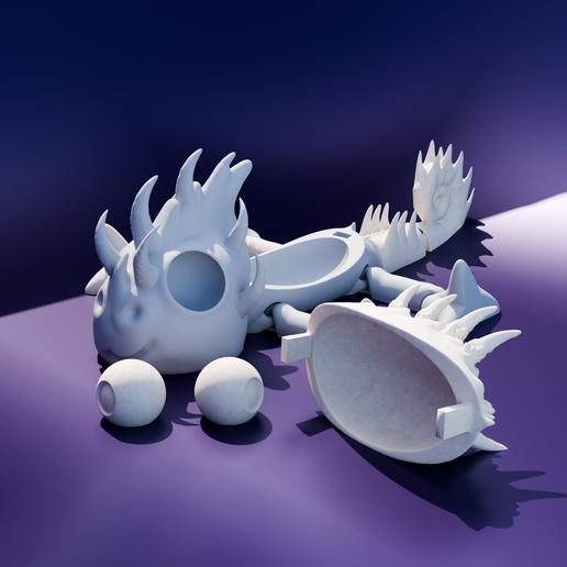 STL file Flexi Chameleon Print in Place STL 🐉 ・3D print model to ...