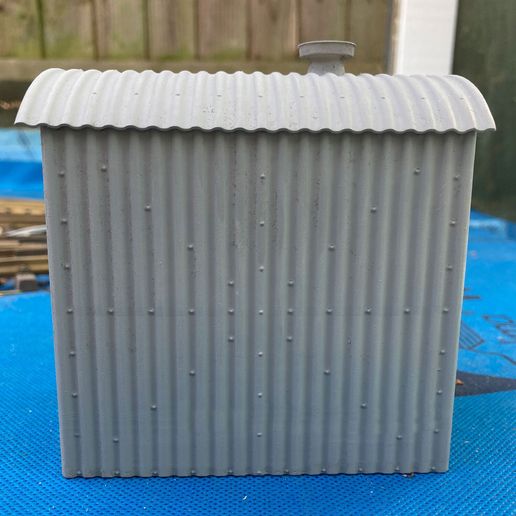 🛖 G Scale Corrugated work hut・ STL File for 3D printing・Cults
