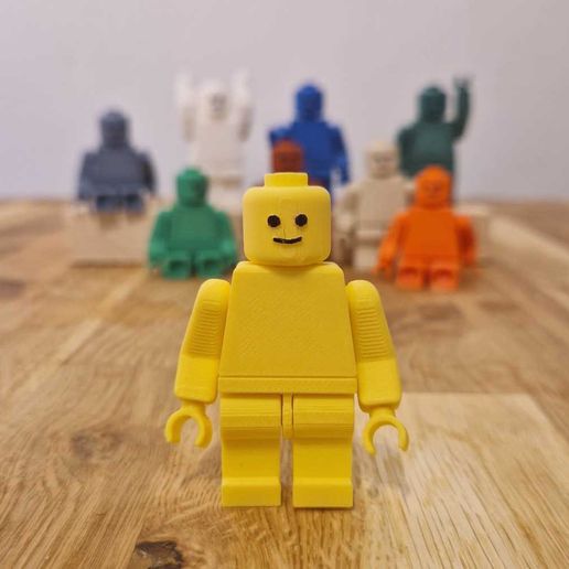 👨 Lego Man Figure - Print In Place・Free 3D File for ・Cults