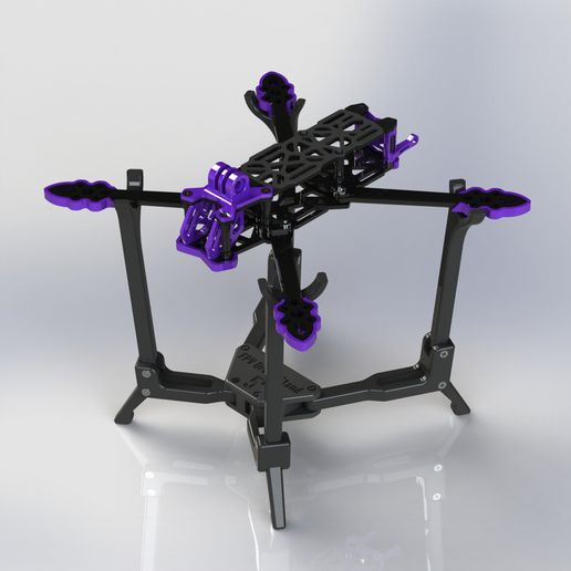 🪖 5 Inch FPV Drone Stand・ STL File for 3D printing・Cults