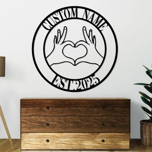 3D file custom valentines metal signs 💝 ・3D printer model to download・Cults