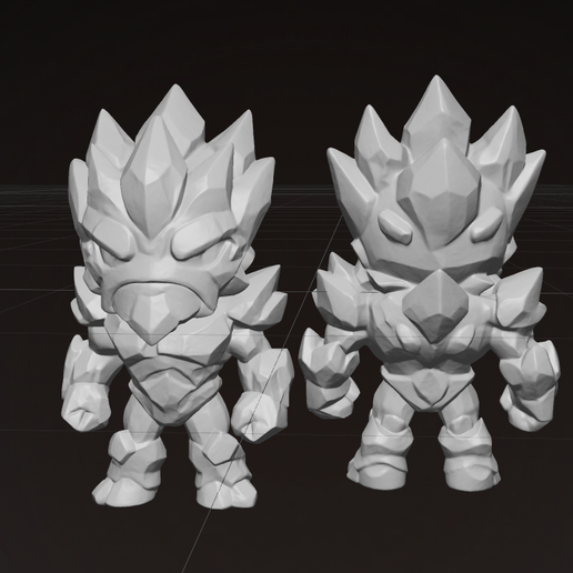 🐉 Malphite - League of Legends - (Chibi version)・ STL File for 3D ...