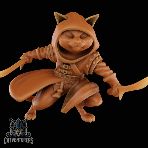 🐱 Assassin Cat・ STL File for 3D printing・Cults