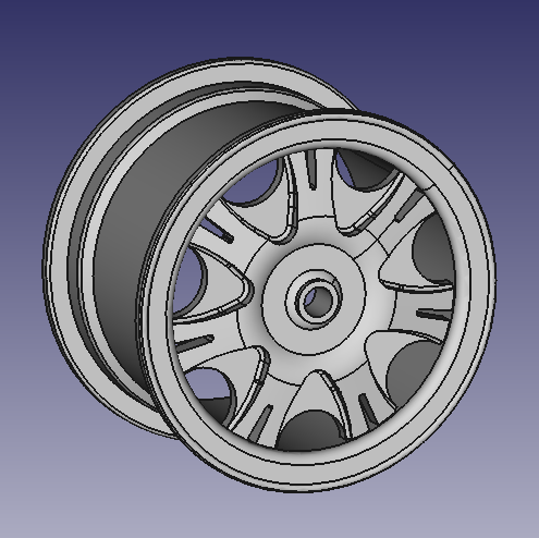 STL file WHEEL RIM SPORTCAR CUSTOM 3D PRINT 🛞 ・3D printing design to ...