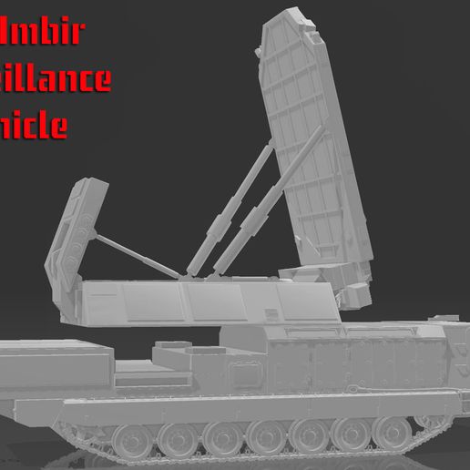 🎲 1:100 9S19 Imbir “High Screen” Sector Surveillance Radar Vehicle・ 3D ...