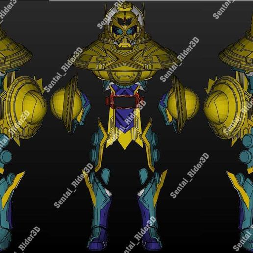 3D file Kamen Rider Gotchar Uffo 🖨️ ・3D print design to download・Cults