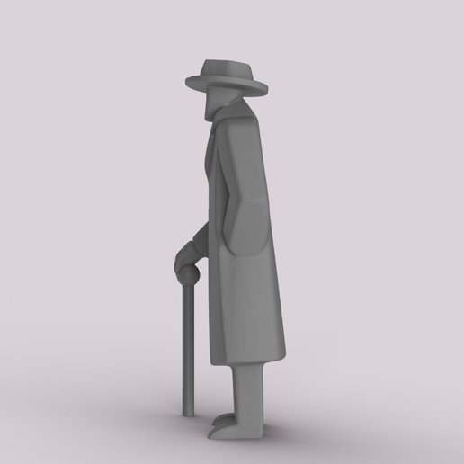 STL file Low Poly Old Man Figure 3D print model 👴 (OBJ and 3MF)・3D ...