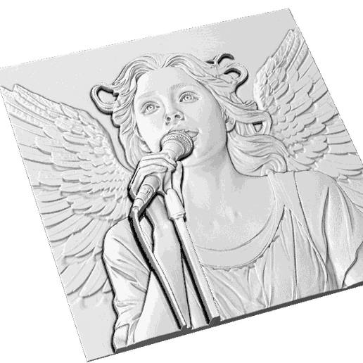 👼 ANGEL SINGING・ STL File for 3D printing and CNC machining - Laser ...