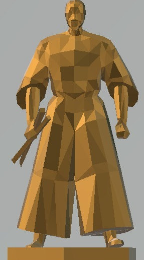 Free 3D file Low poly Ninja 🥷 ・3D printing design to download・Cults