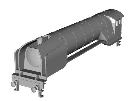 🚂 LNER P2 2-8-2 Loco 2002 Earl Marischal rebuilt 1/148 scale・ 3D File ...