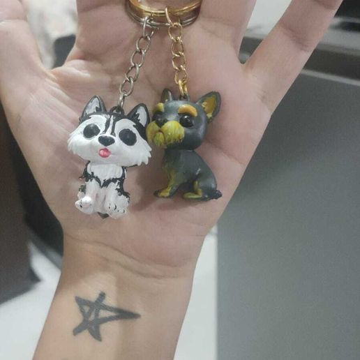 🗝️ husky keychain・ STL File for 3D printing・Cults