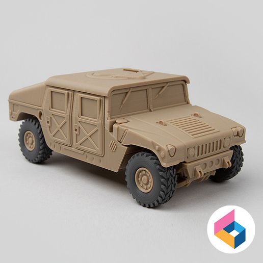 🪖 Foldable Humvee/Hummer・ STL File for 3D printing・Cults