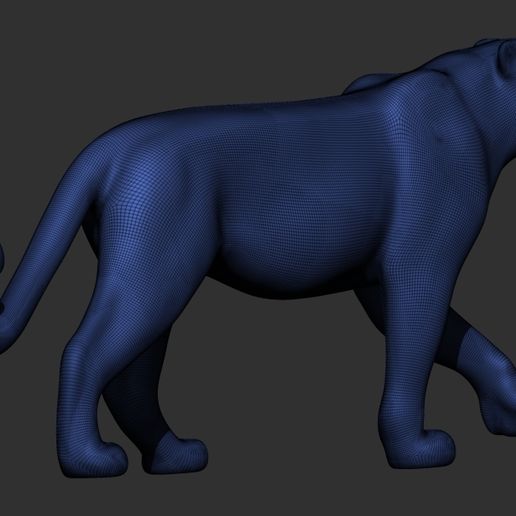 🐆 3D Printable Cheetah Model – Sleek and Dynamic Standing Cheetah STL ...