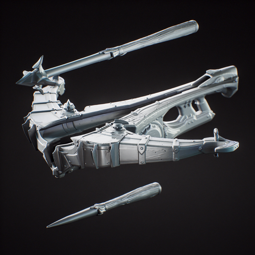 🔫 Crossbow Weapon Cosplay from Doom "The Dark Ages" Fan Art (Print By ...