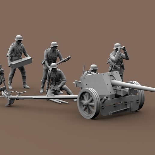 🧨 pak 40 3D print model・ STL File for 3D printing・Cults