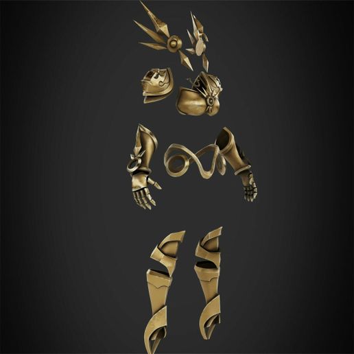 🛡️ Armadura Leona de League of Legends para Cosplay・Arquivo STL para ・Cults