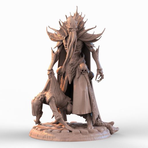 👾 Illithid・ STL File for ・Cults