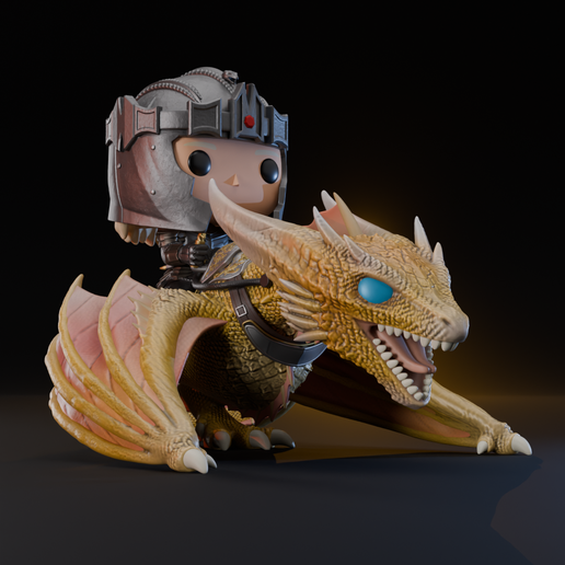 🏠 Aegon & Sunfyre - House of the Dragon・ STL File for 3D printing・Cults