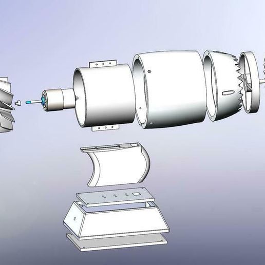 🧞‍♂️ 3d printed jet engine・Free 3D File for ・Cults