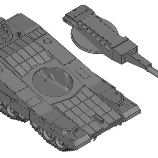 🪖 OBJ.490 tank・Free STL File for ・Cults