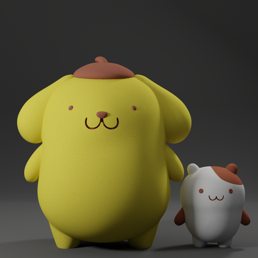 🎨 Pompompurin base - Figure・ OBJ File for 3D printing・Cults