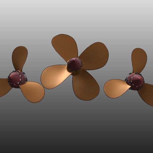 🚁 TITANIC 1/400 SCALE PROPELLER KIT・ STL File for 3D printing・Cults