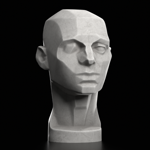 🧑‍🏫 Planes of the Head - John Asaro - 1976・ STL File for 3D printing・Cults
