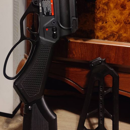 🔫 LevAR 15 Short Solid Stock・Free STP File for 3D printing・Cults