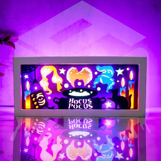 📦 Hocus Pocus - LED Light Box・ STL File for 3D printing・Cults