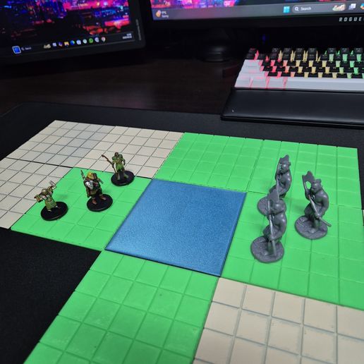 🎲 DND grid set・ STL File for 3D printing・Cults