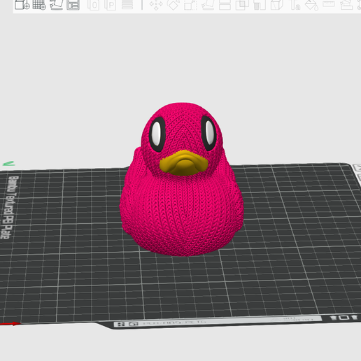 🦆 Knitted Multicolor Duck・ STL File for 3D printing・Cults