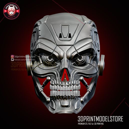 🎃 Terminator Zero Mask - Cosplay Halloween Helmet・ 3D File for 3D ...