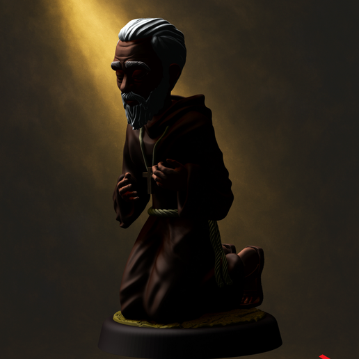 🙏 Praying Monk・ STL File for 3D printing・Cults