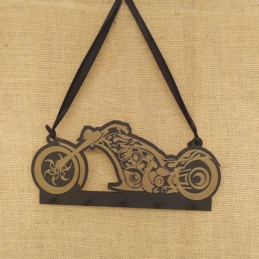 🔑 Motorcycle-Themed Key Holder・ STL File for 3D printing・Cults