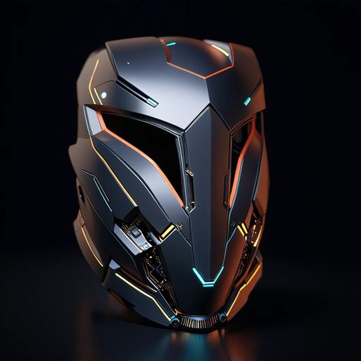 👺 Sci-Fi Mask・ STL File for 3D printing・Cults
