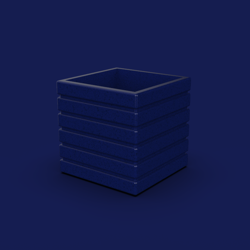 🪴 48. 6 Rectangles Geometric Planter Pot - Fiffie (Inch)・ STL File for ...