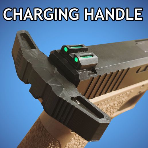 🔫 Glock Ambi Charging Handle Backplate・ STL File for 3D printing・Cults