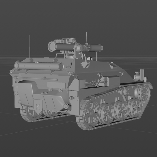 🪖 Material de modelo 3D do lançador de mísseis anti-tanque alemão ...