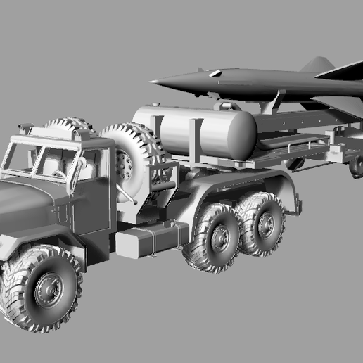 🪖 SAM 2 Missile, Missilery System SAM II・ STL File for 3D printing・Cults