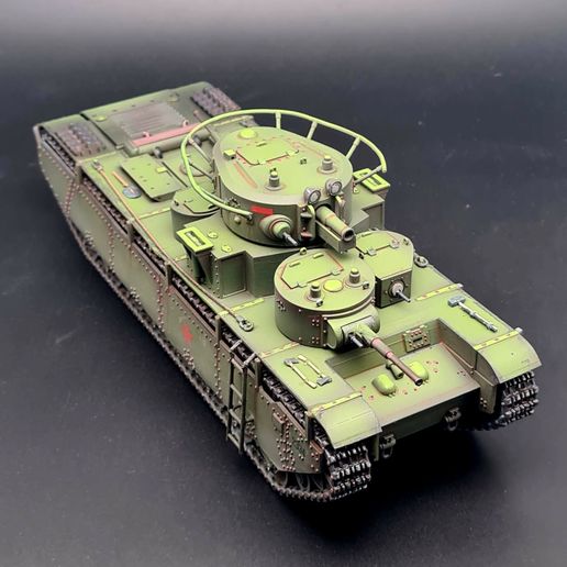 🪖 Heavy tank T-35A (USSR, WW2)・3D Print with the Anycubic Photon Mono ...