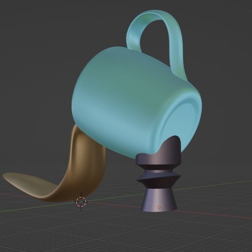 STL file Mug Spilling Coffee ☕ ・3D printable design to download・Cults