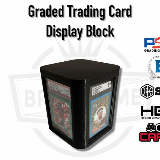 📦 Graded Sports Trading Card Display Storage Block Box FITS MOST SLABS ...