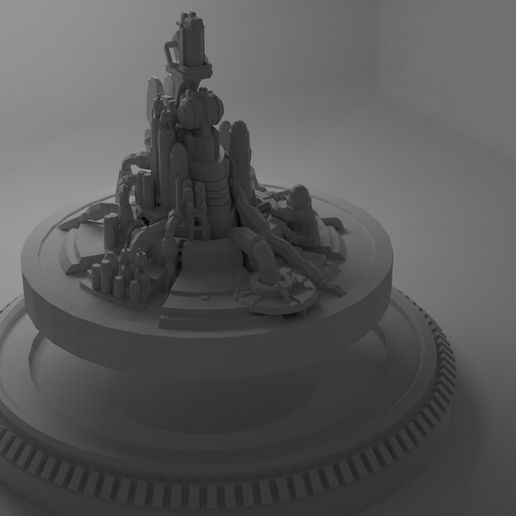 🏙️ Midgar City + Base・ STL File for 3D printing・Cults